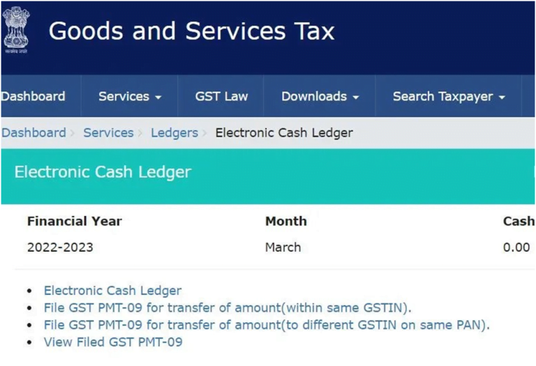 GST Portal Update: GSTIN to GSTIN Cash Ledger Balance Transfer by GST ...