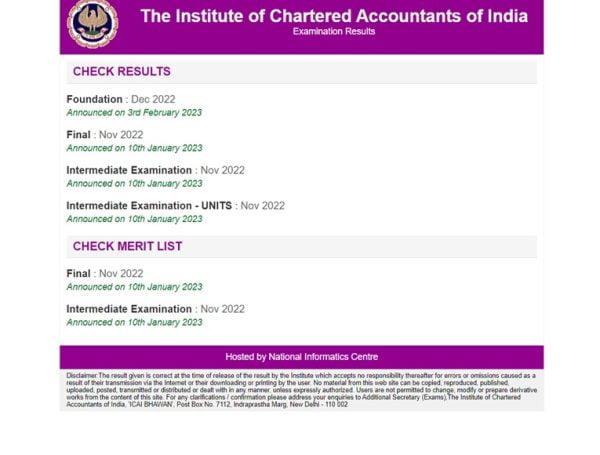 ICAI to Publish CA Final and Inter Examination Results on July 5th 2023