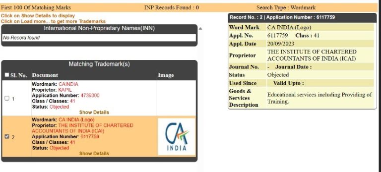 New "CA India" Logo under Objection, iCMA Logo Accepted by Trademarks ...